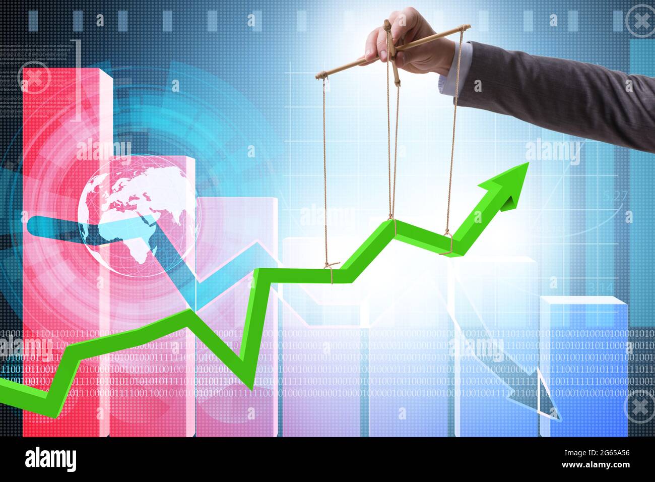 Concept of supporting economic growth in the economy Stock Photo - Alamy