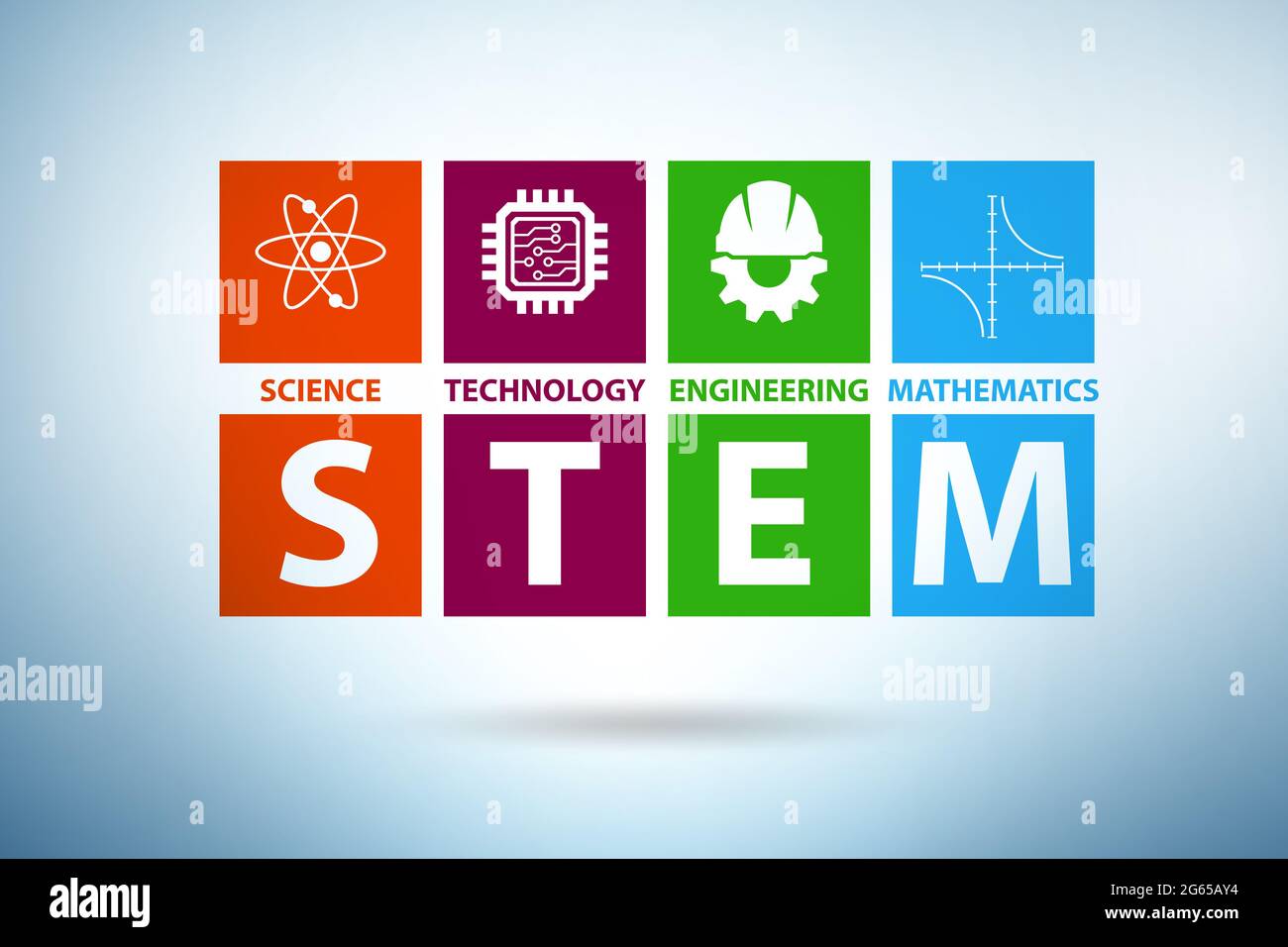 STEM concept in the modern education Stock Photo - Alamy