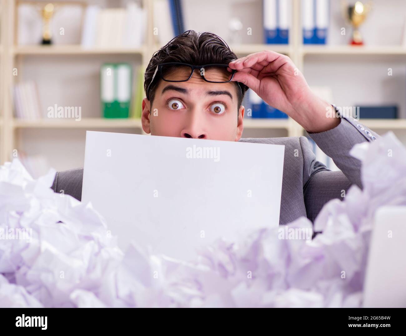 Paperwork pile lost hi-res stock photography and images - Alamy