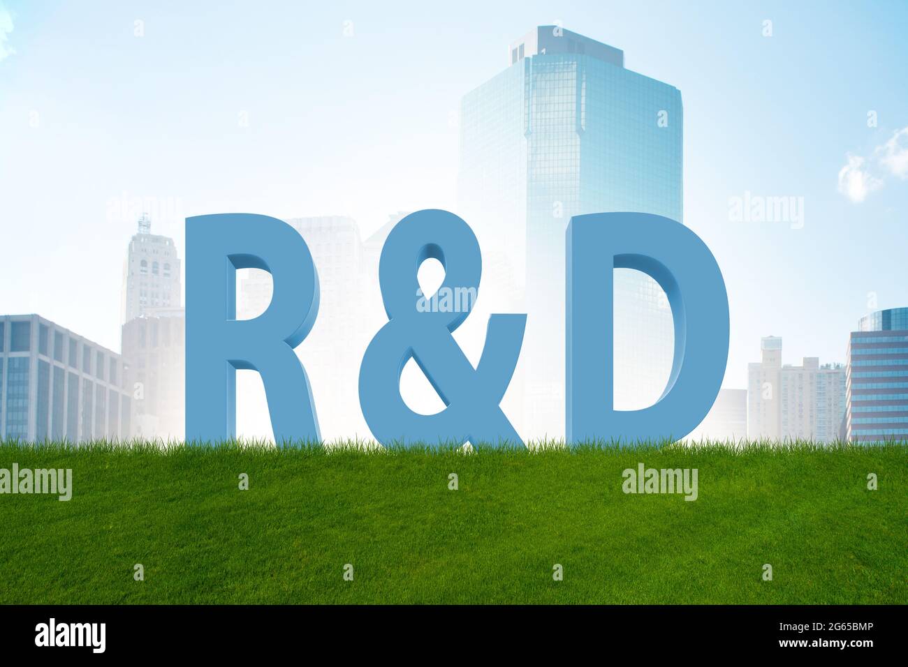 Research and development concept with the letters Stock Photo - Alamy