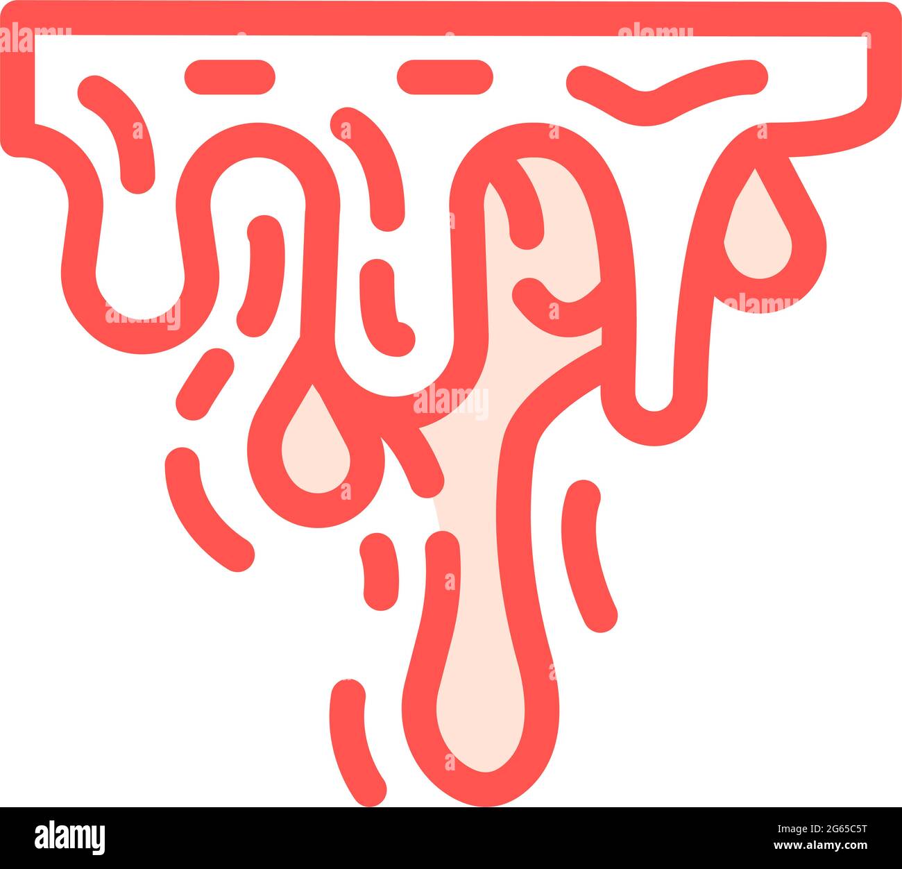 blood fear color icon vector illustration Stock Vector Image & Art - Alamy