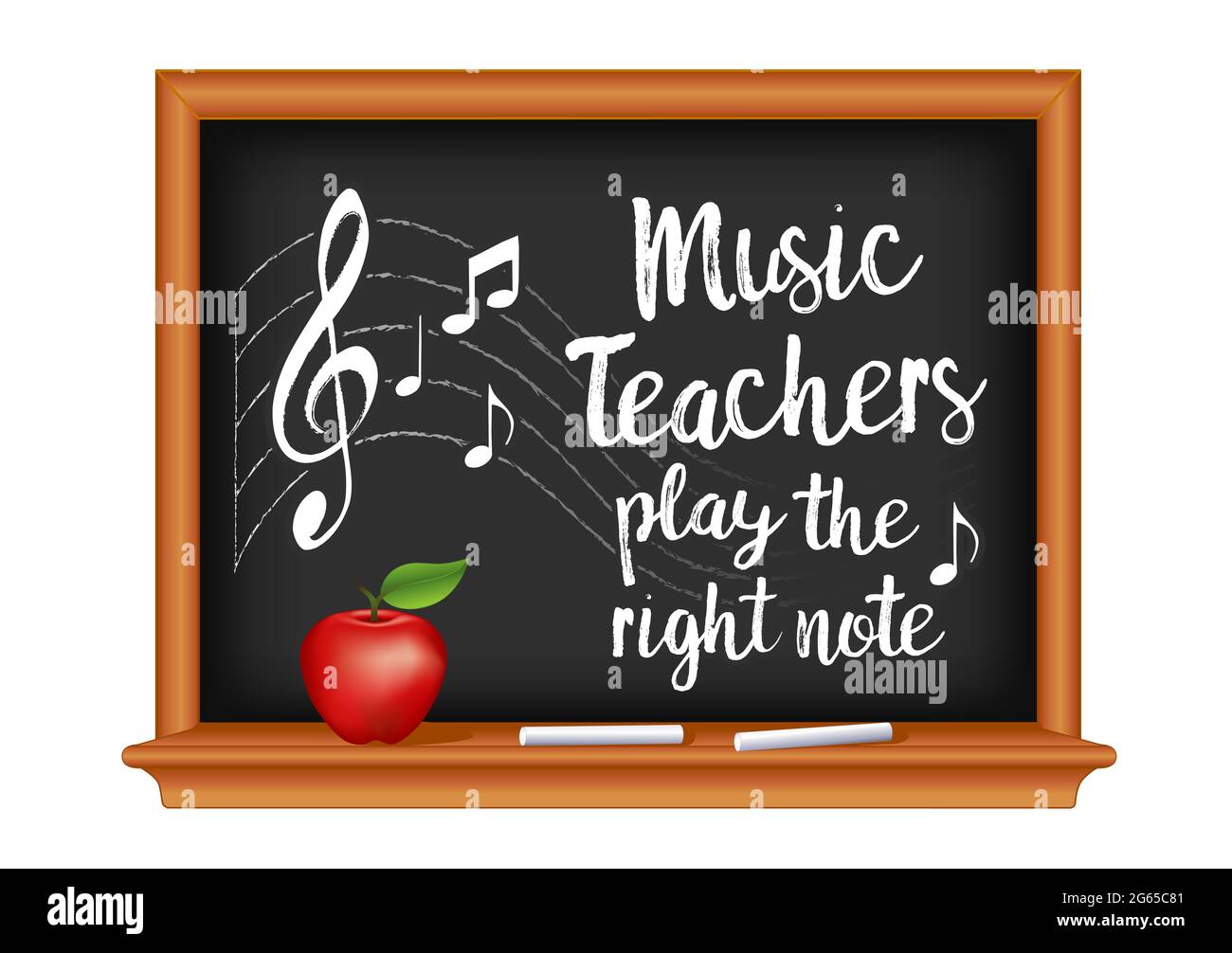 Music notes and treble clef Cut Out Stock Images & Pictures - Alamy