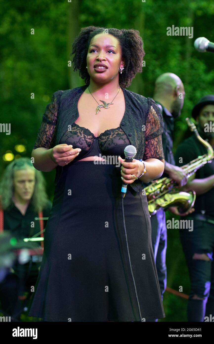 Singer Erin Corine performs during the "Ladies of Jazz & Soul" of the ...