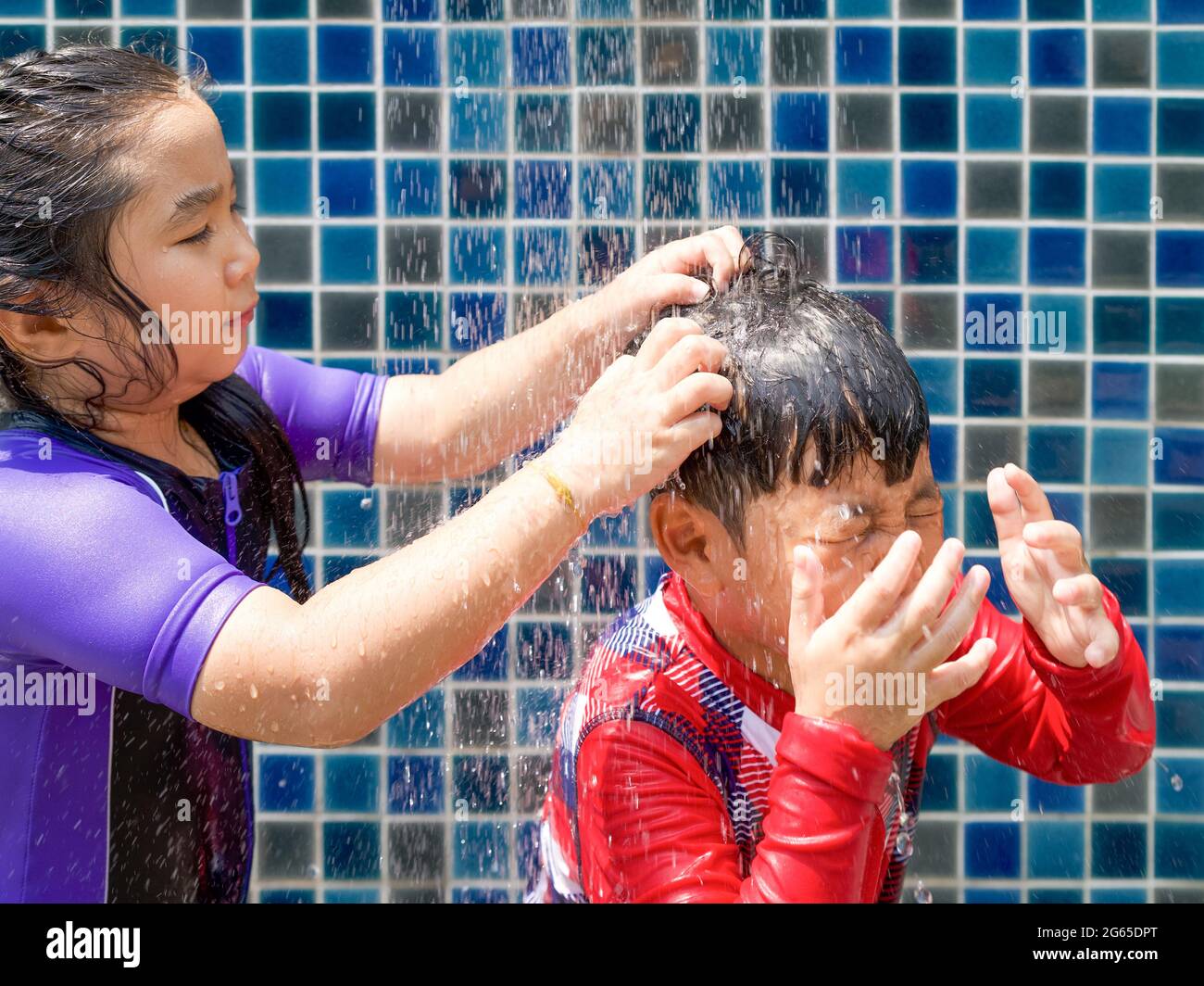 Swimming Pool Splashing Hand High Resolution Stock Photography and ...