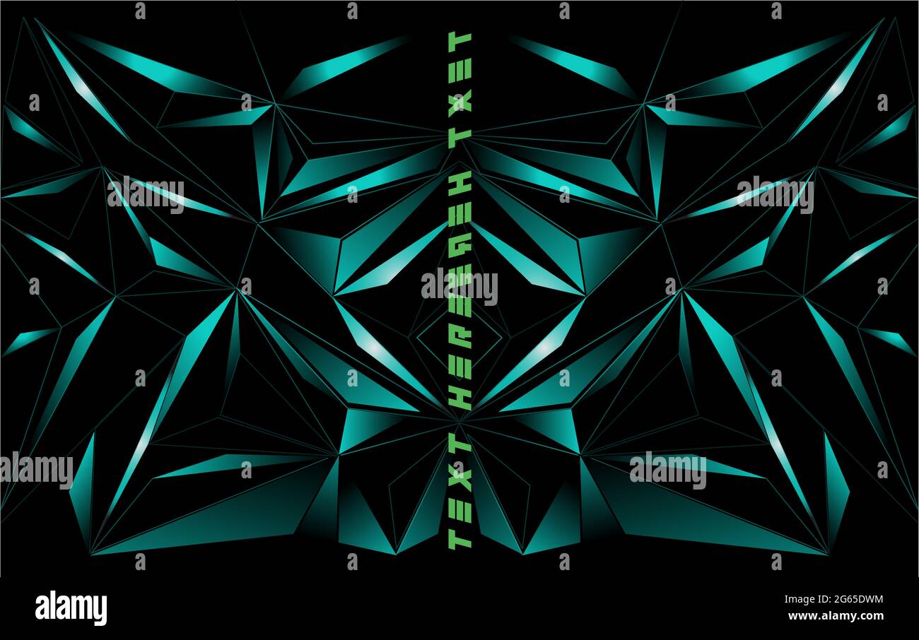 diamond shape reflection with highlight, sparkling, flash light on dark ...