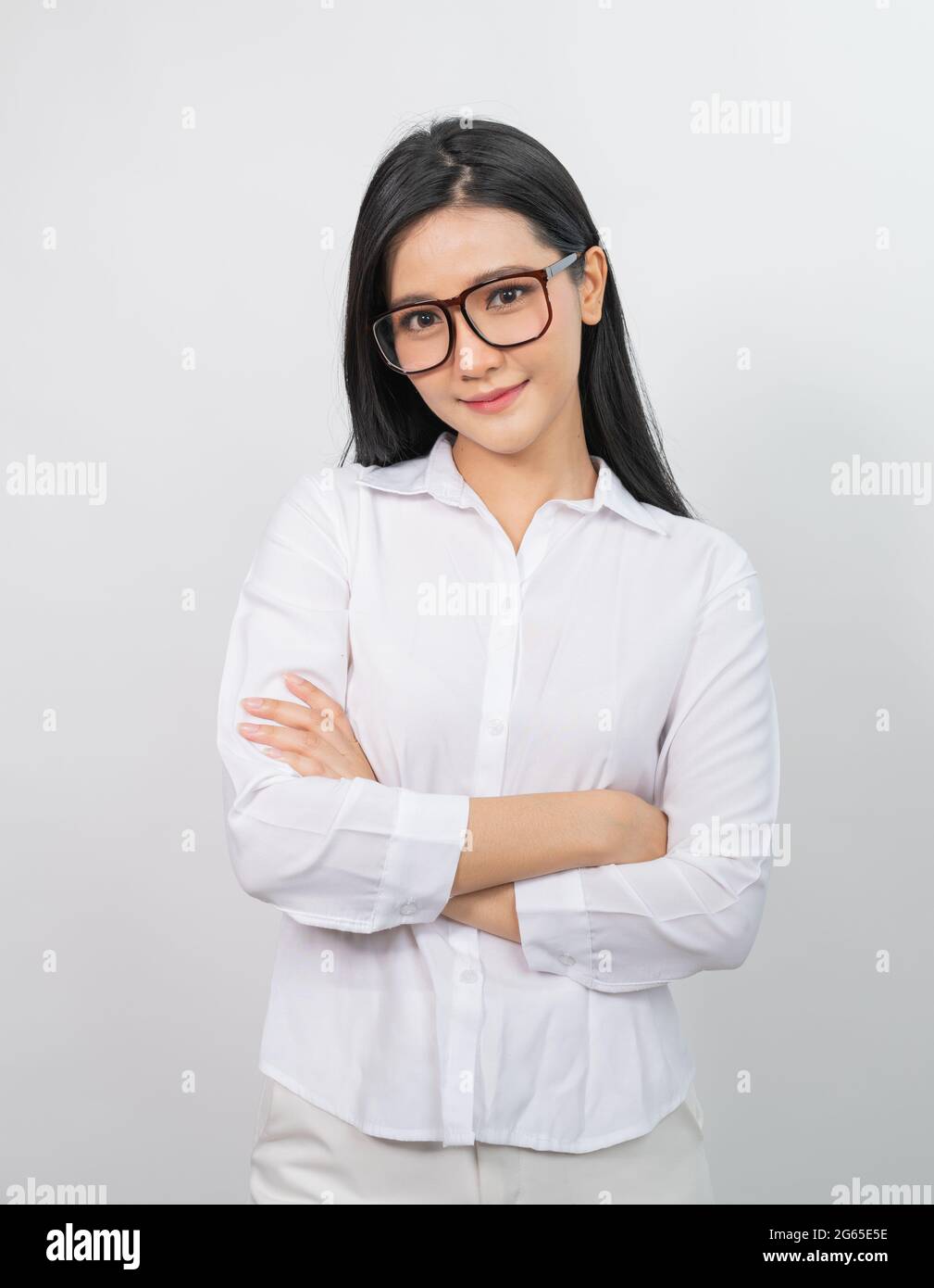 Asian lady working hi-res stock photography and images - Alamy