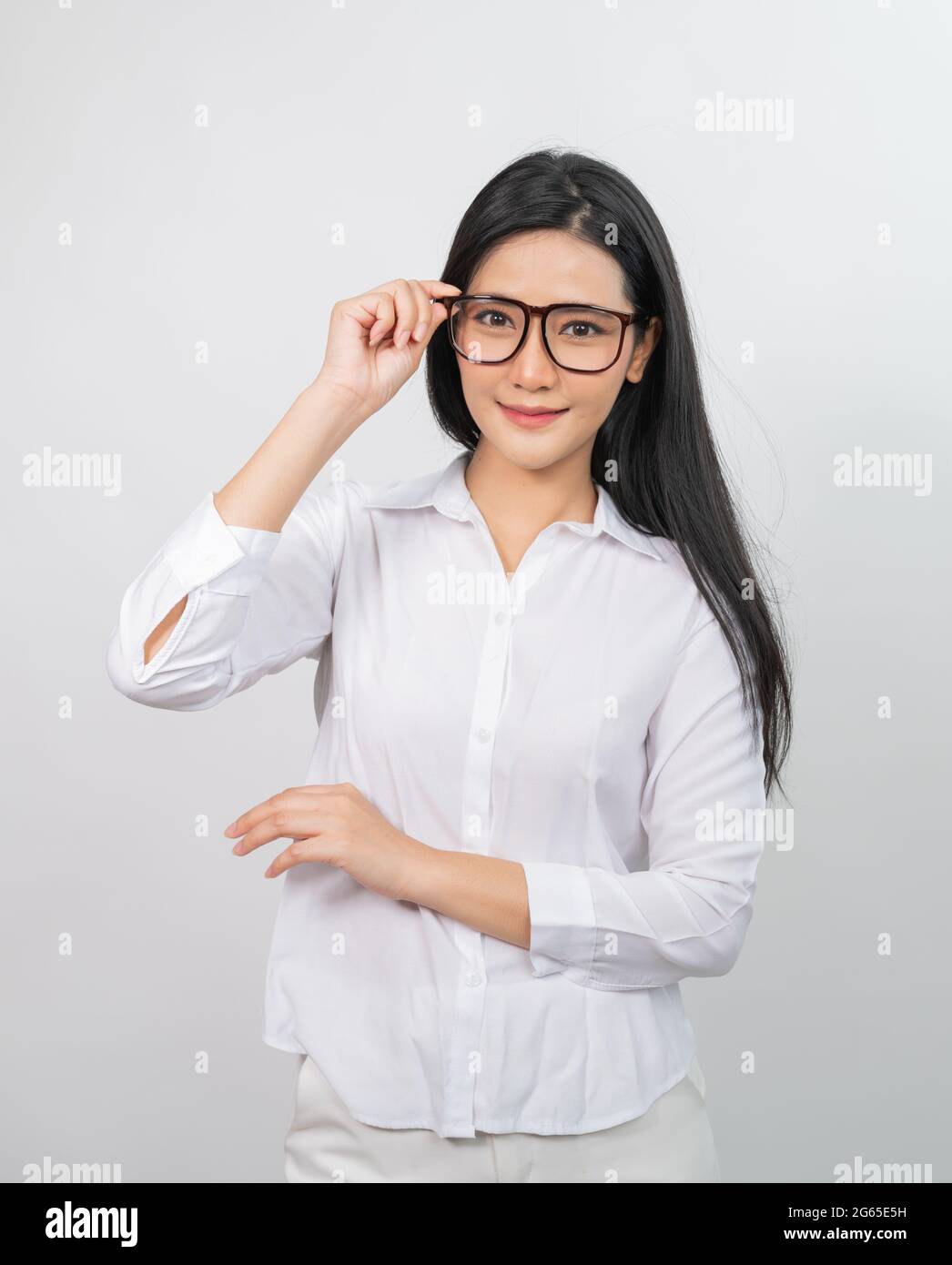 Asian lady working hi-res stock photography and images - Alamy