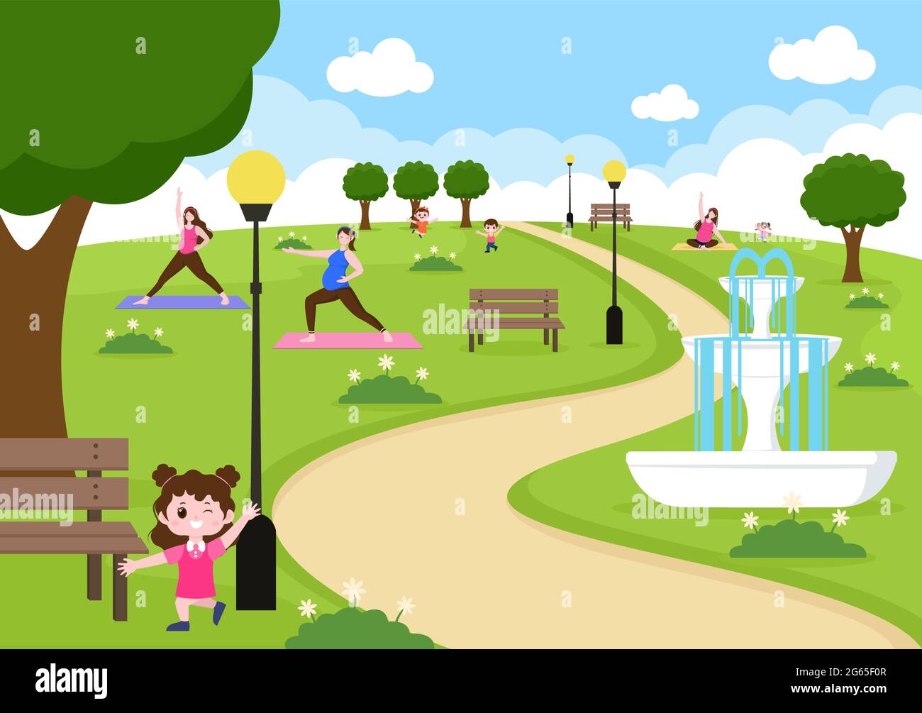 Community Park Clipart