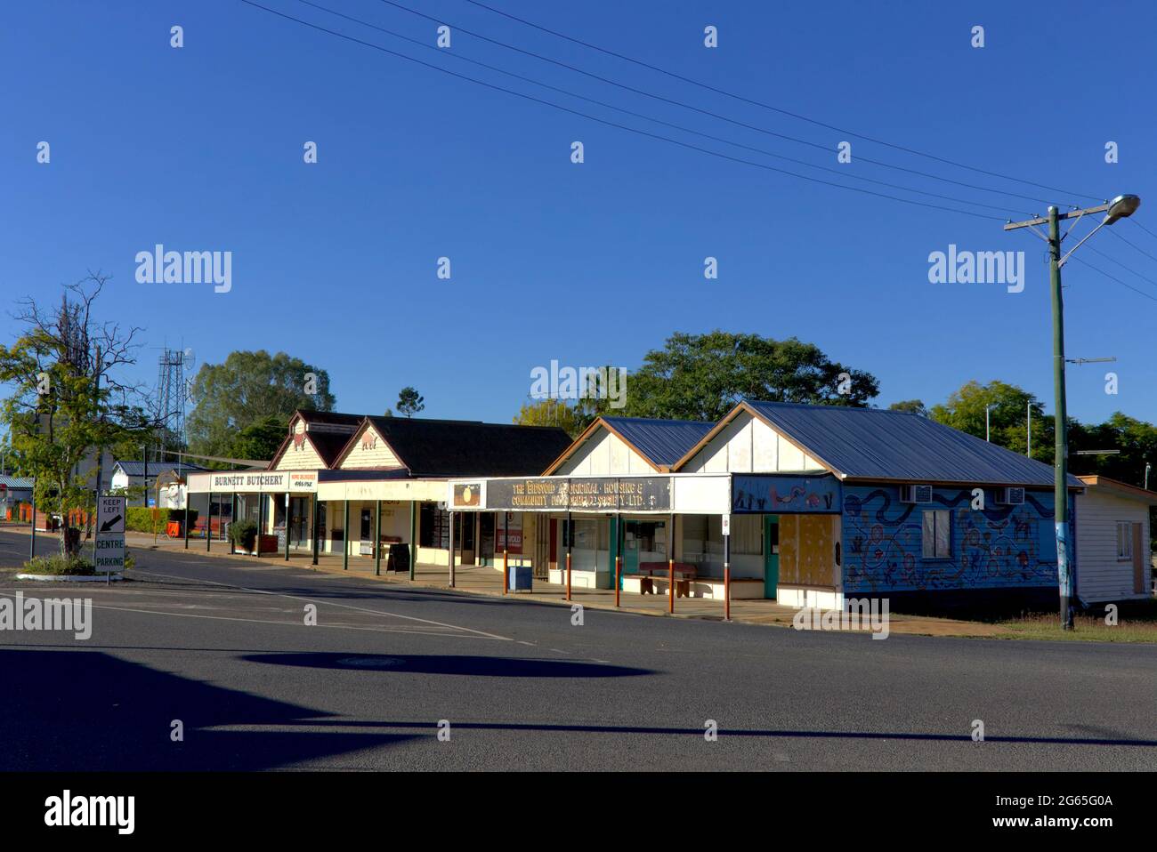 Historic streetscape of Eidsvold North Burnett Region Queensland ...
