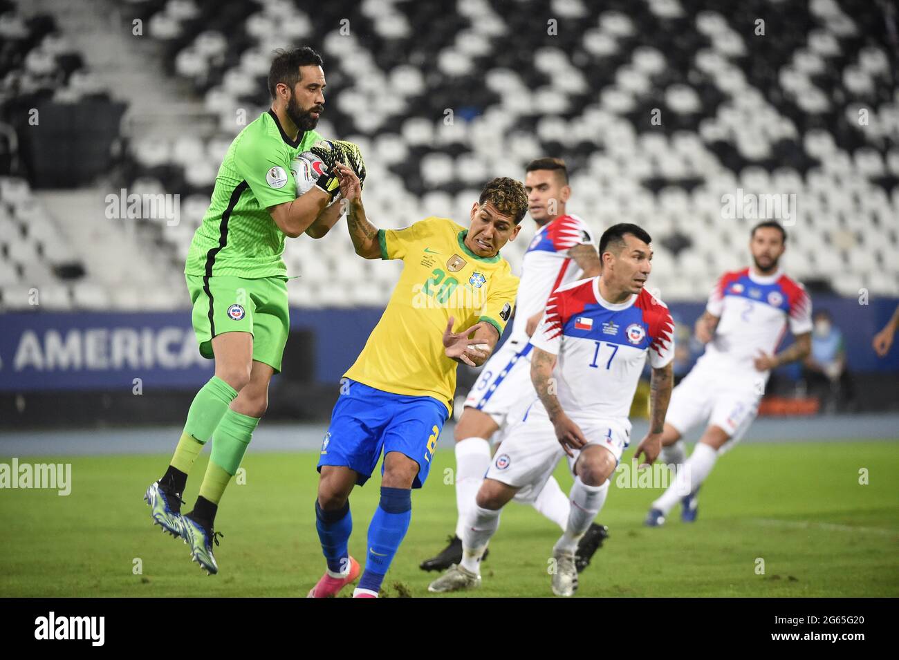 Brazil v Chile, Copa America, Quater Final, Football match, Estadio ...