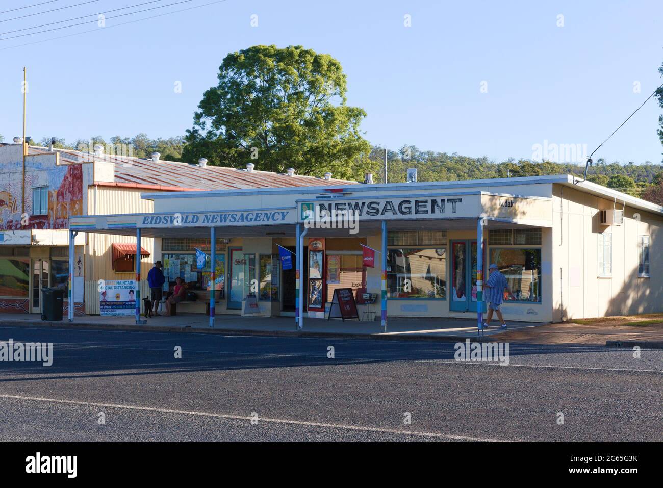 Newsagency on Moreton Street Eidsvold Queensland Australia Stock Photo ...