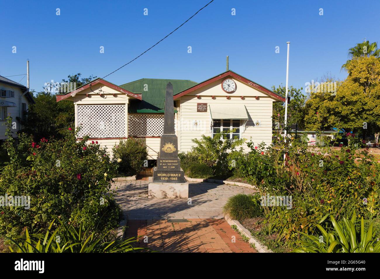 War Memorial Eidsvold North Burnett Region Queensland Australia Stock ...
