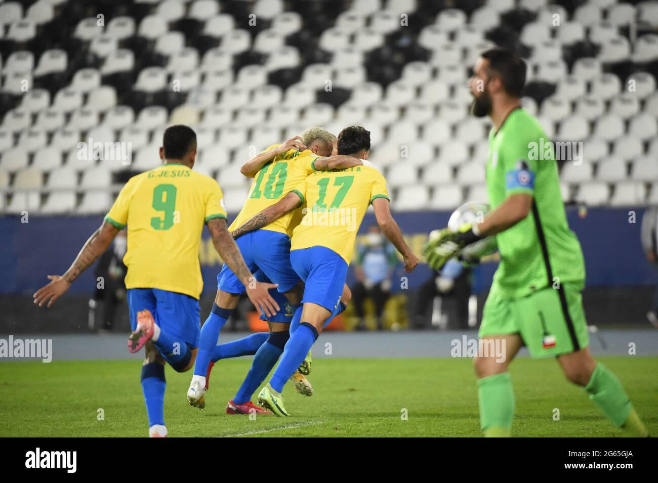 Brazil v Chile, Copa America, Quater Final, Football match, Estadio ...