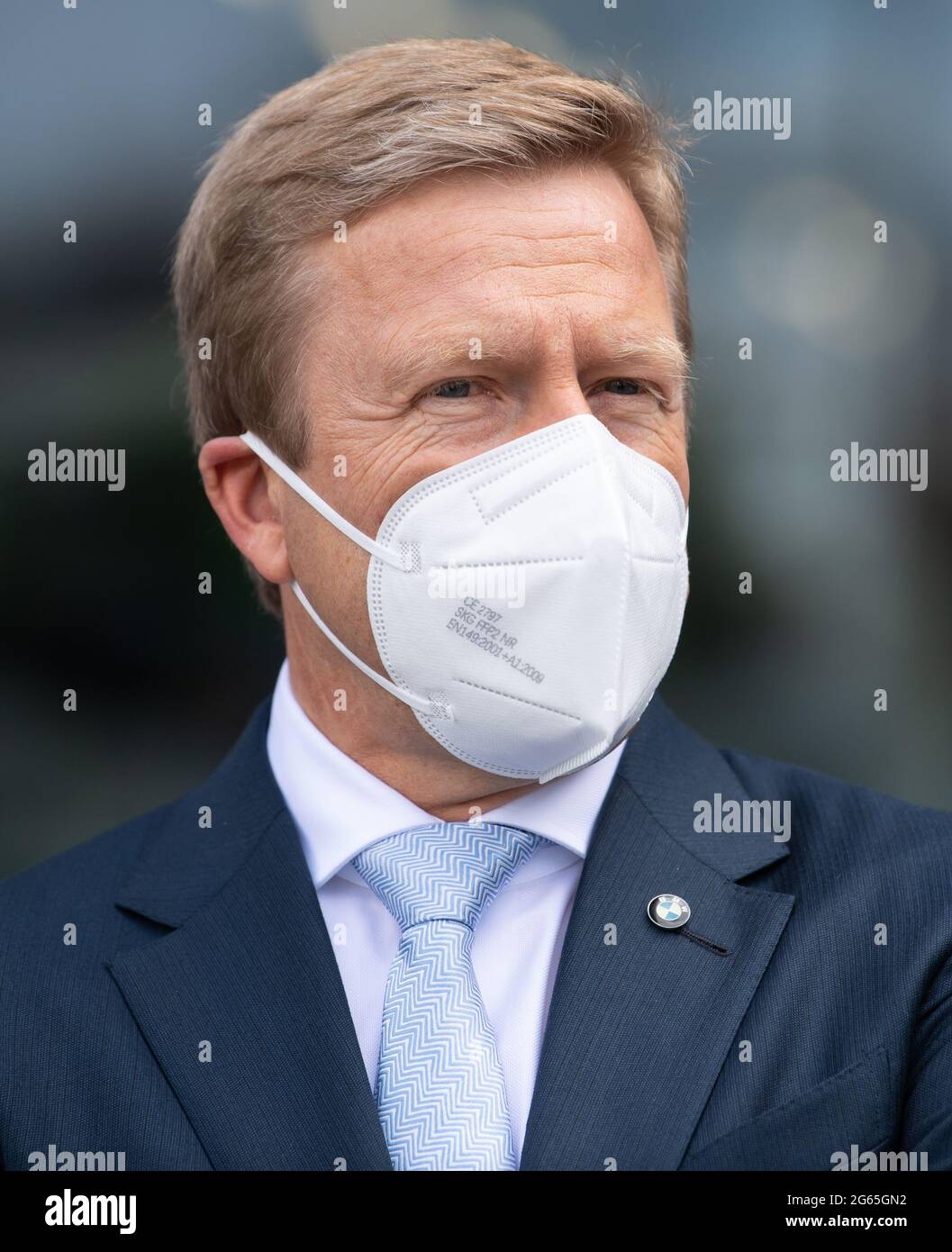 02 July 2021, Bavaria, Garching: Oliver Zipse, Chairman of the Board of ...