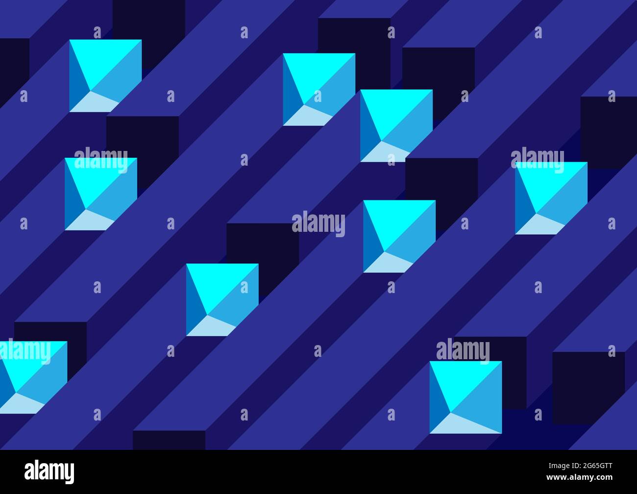 Geometric pattern background. Realistic isometric design Stock Vector ...