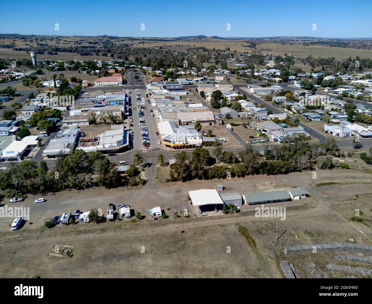 Aerial of Monto North Burnett Queensland Australia Stock Photo - Alamy