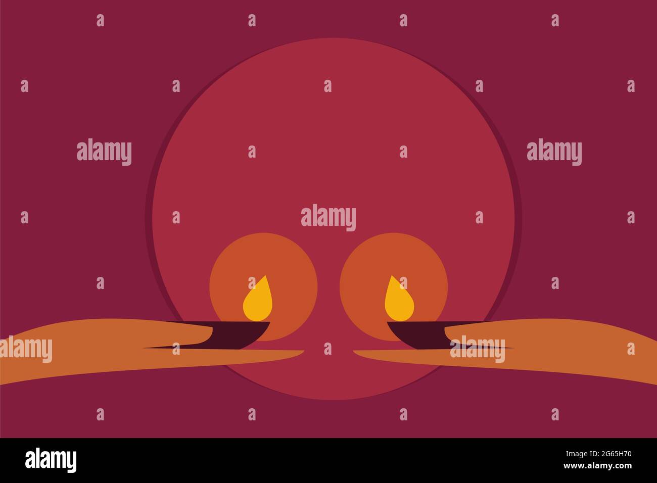 Diya oil lamp on Stock Vector Images - Alamy