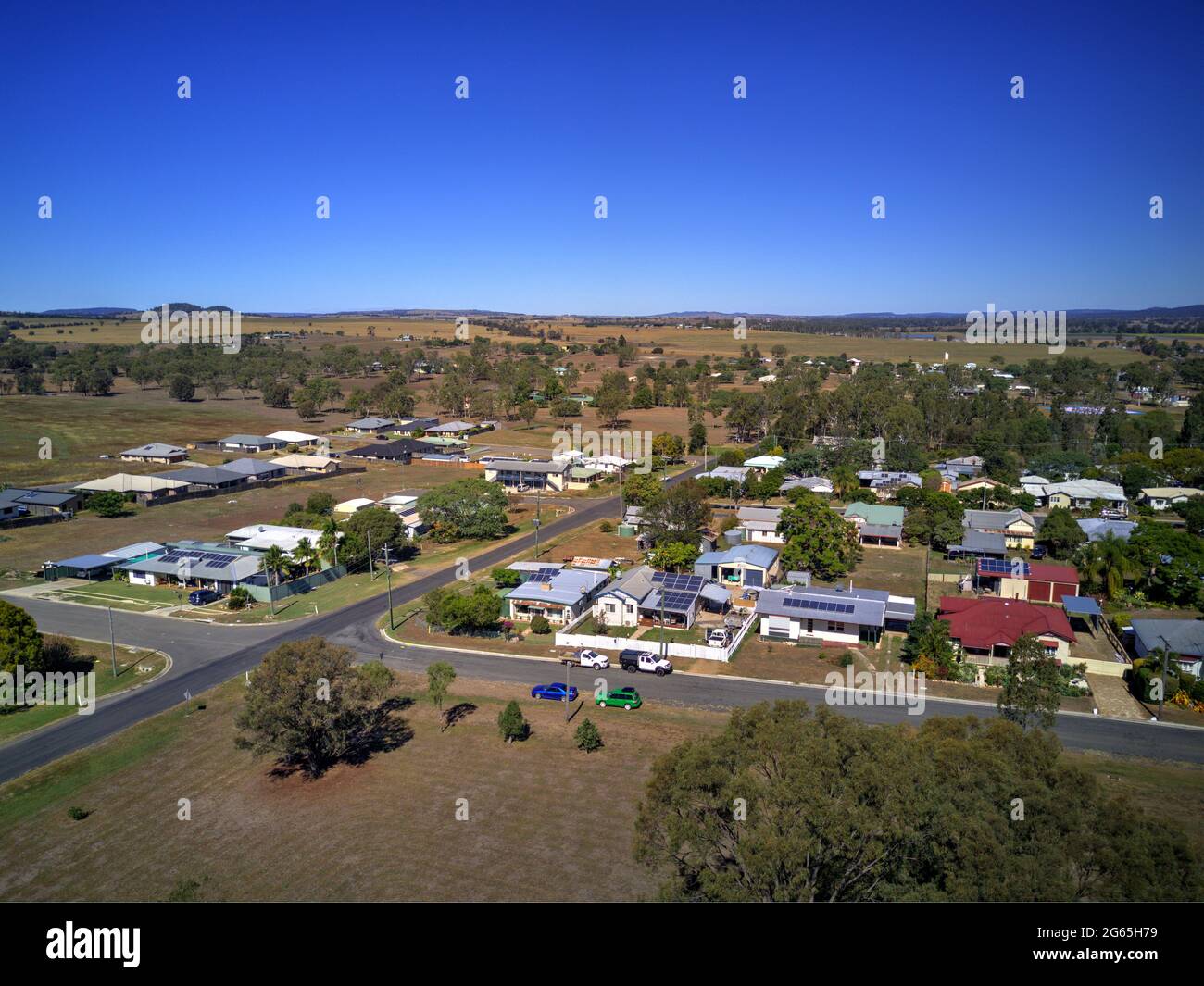Aerial of Monto North Burnett Queensland Australia Stock Photo - Alamy