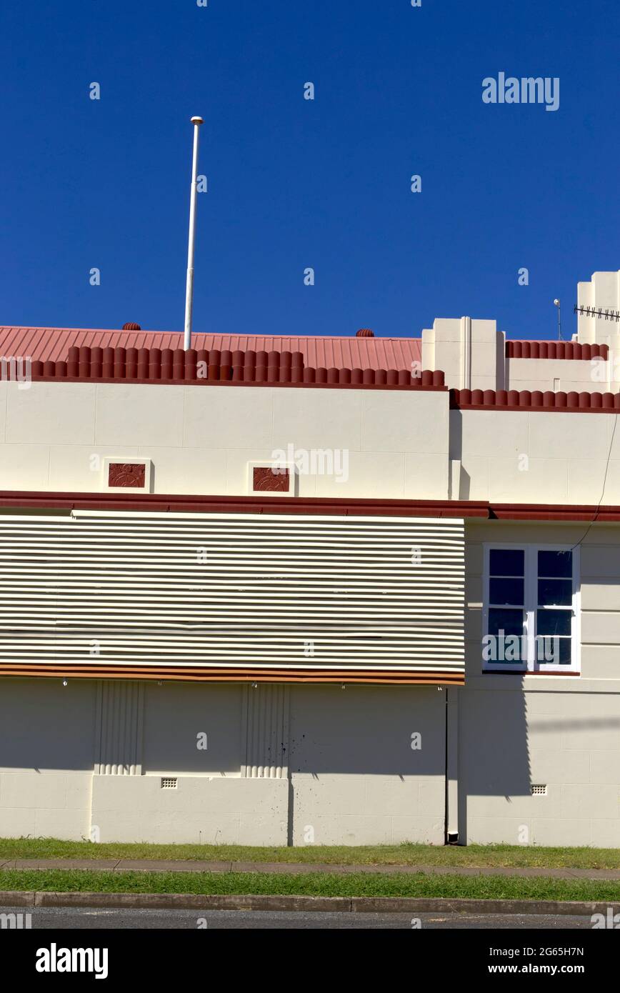 Side architectural detail of the Town Hall Monto North Burnett Region ...