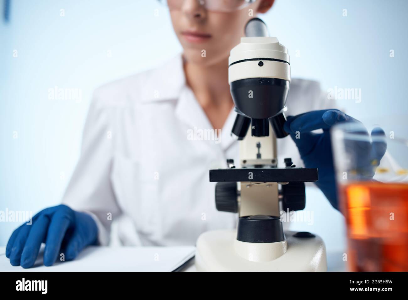 laboratory microscope close up research technology Stock Photo - Alamy