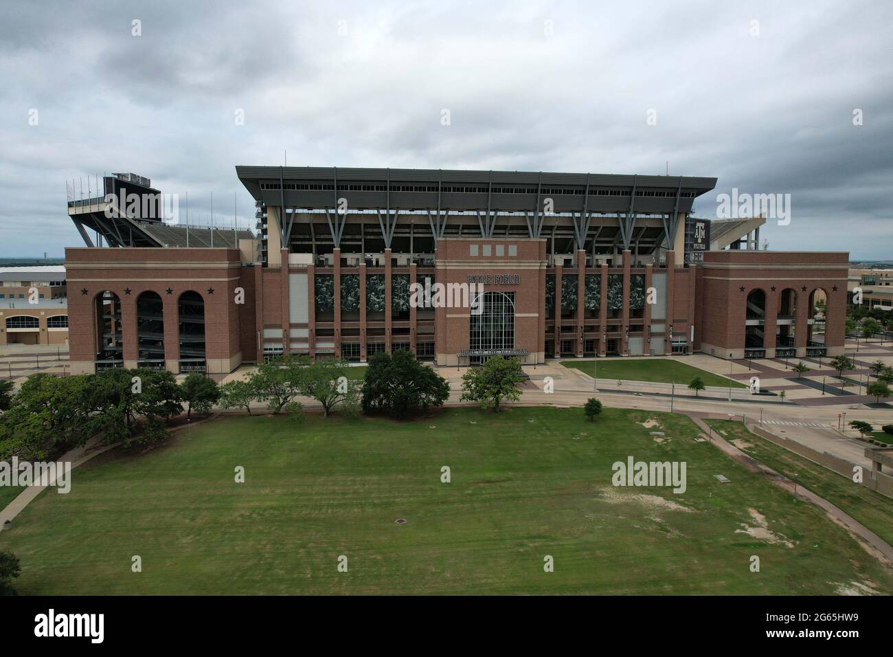 An aerial view of Kyle Field, Sunday, May 30, 2021 in College Station ...