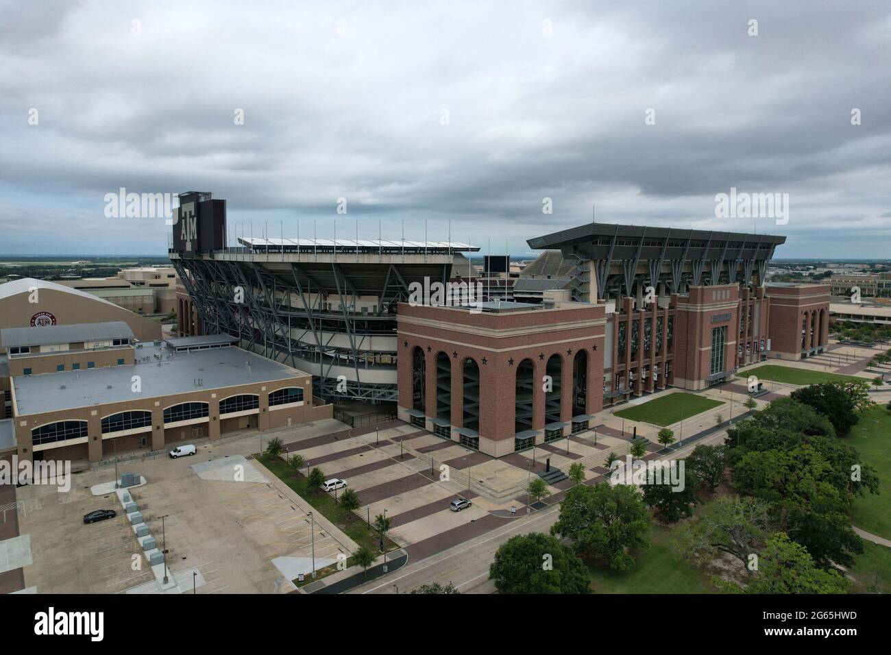 An aerial view of Kyle Field, Sunday, May 30, 2021 in College Station ...