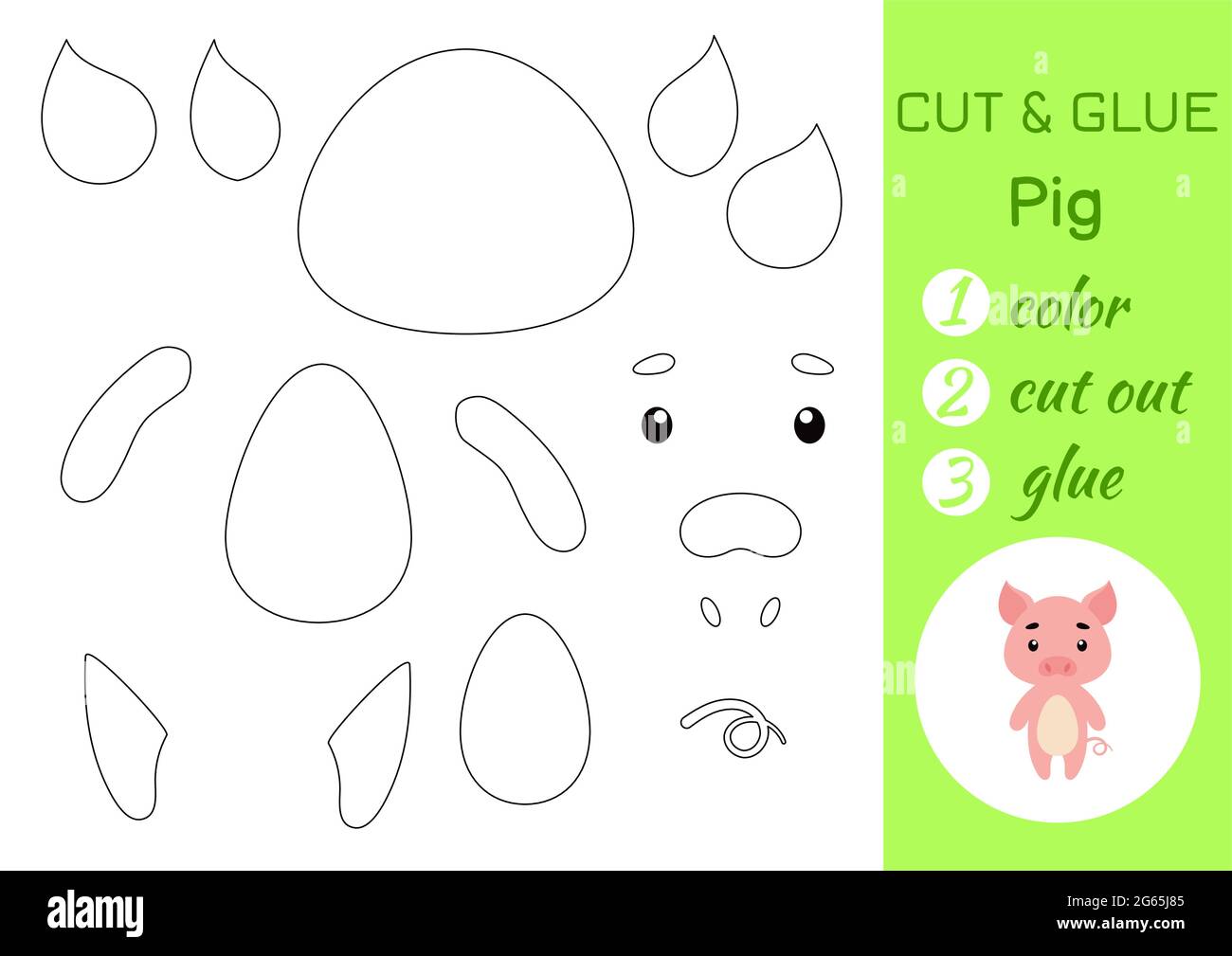 Paper cutting pig hi-res stock photography and images - Alamy