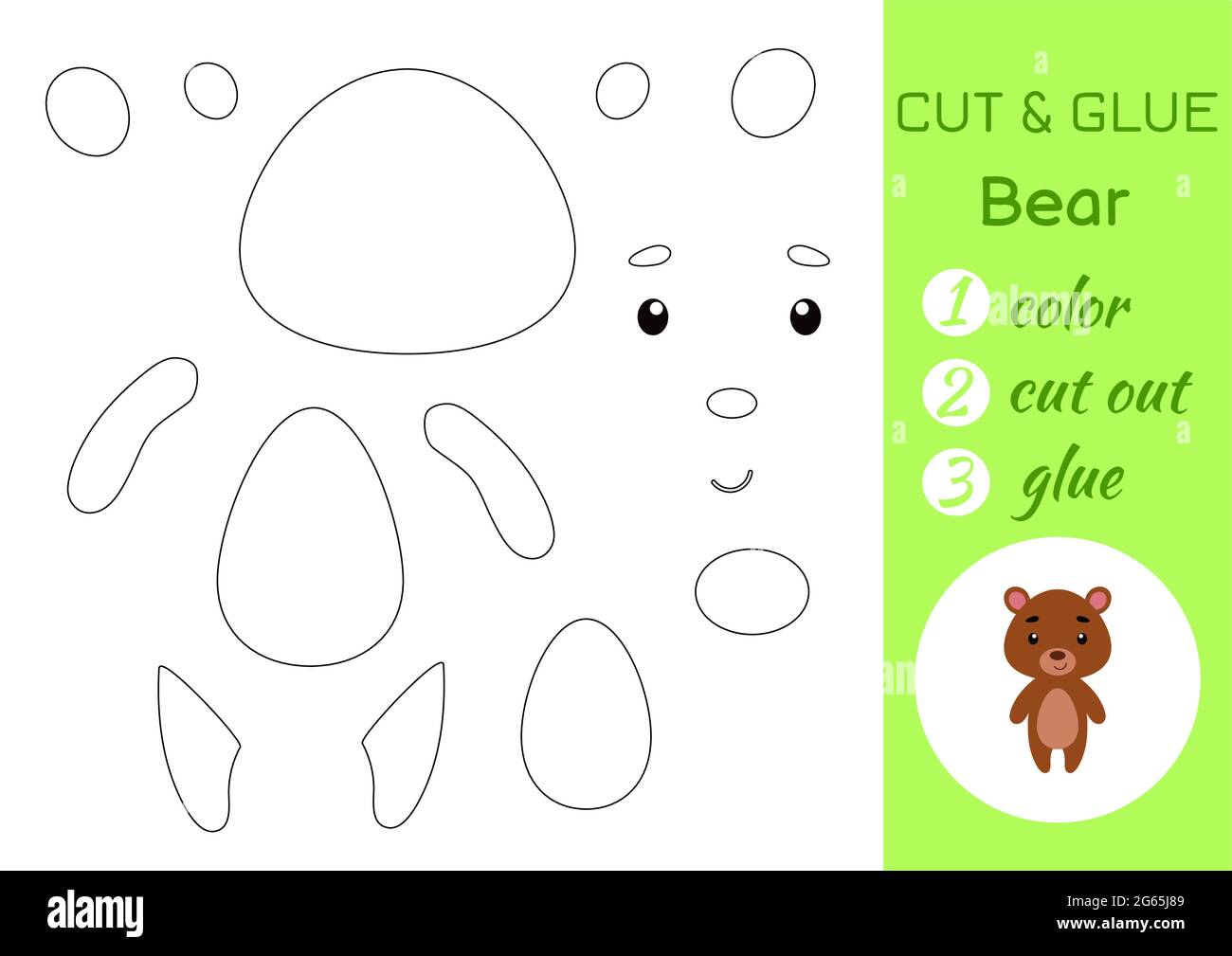 Bear coloring page printable hi-res stock photography and images - Alamy