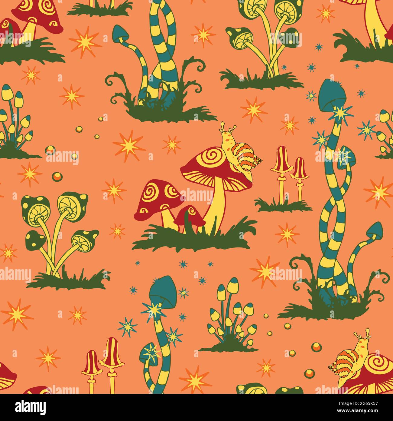 Seamless fairy tale forest Stock Vector Images - Alamy