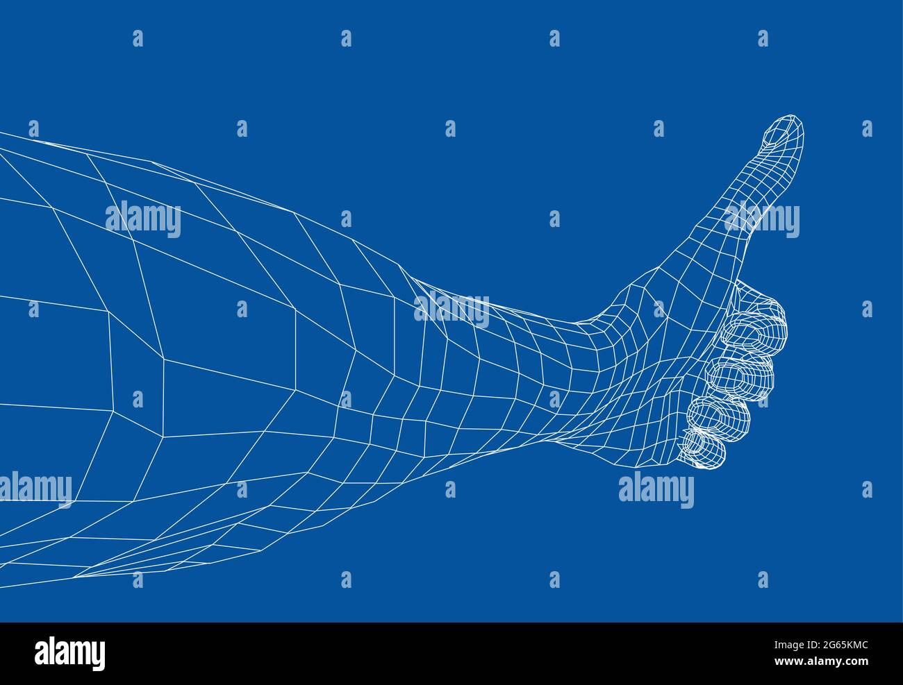 Thumb up hand sign. Vector Stock Vector Image & Art - Alamy