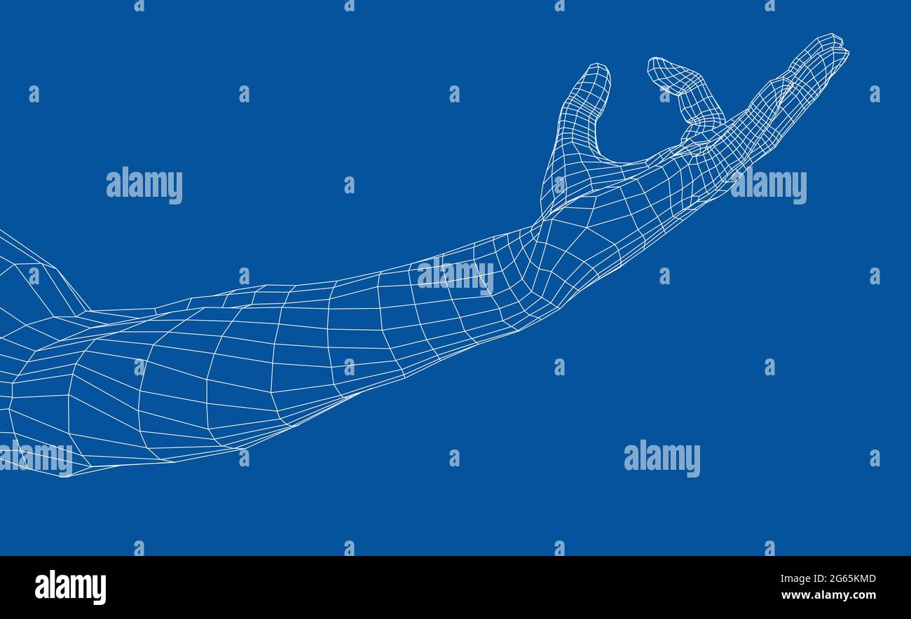 Hand hold some tiny or thin object. Vector Stock Vector Image & Art - Alamy