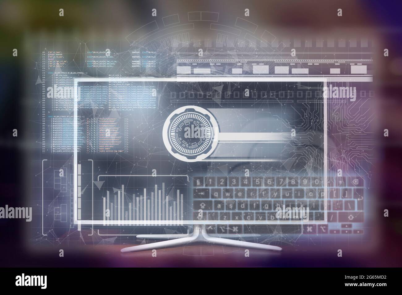 Futuristic hud video digital technology hi-res stock photography and ...