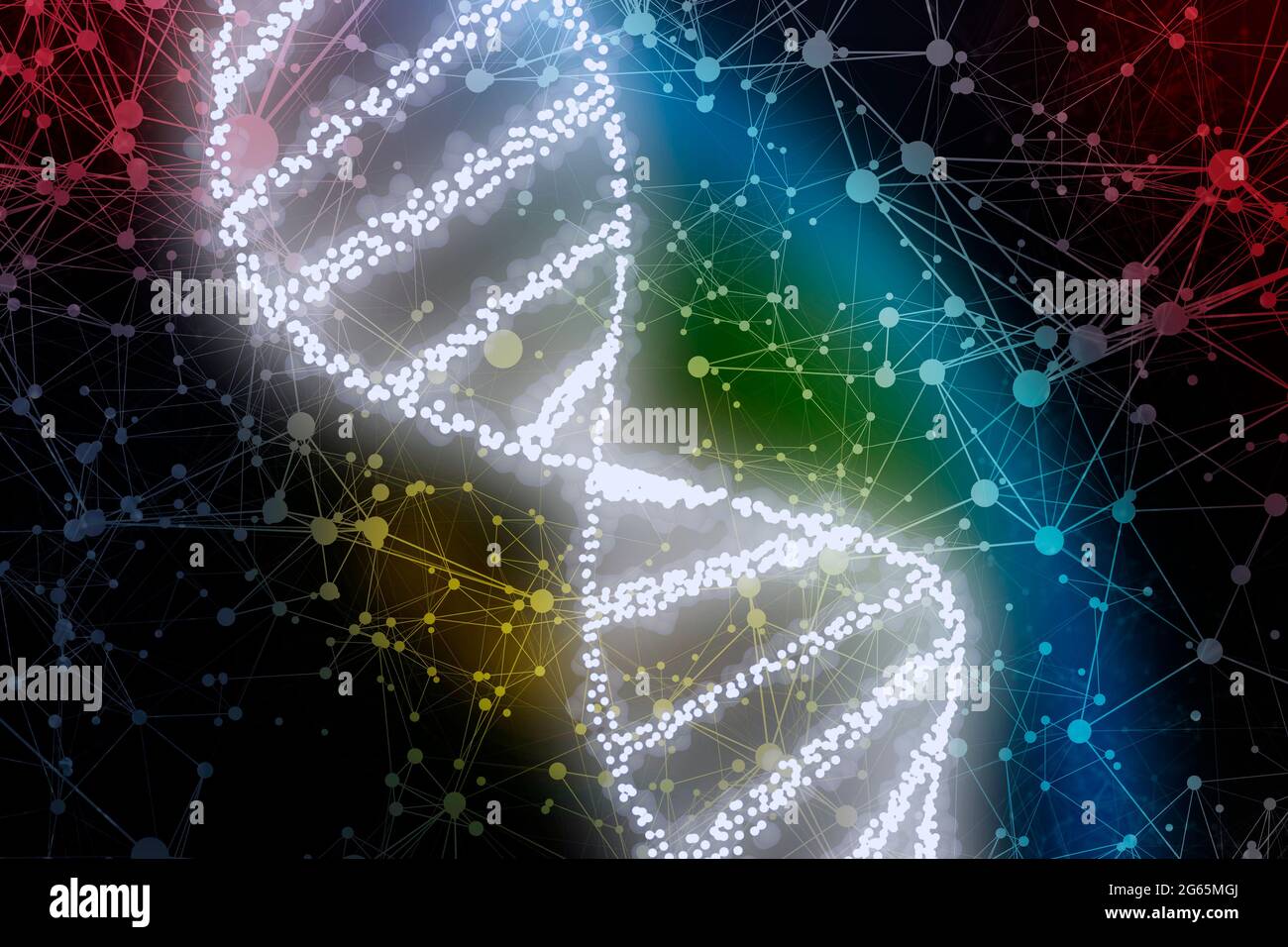 digital futuristic dna spiral, medicine interface technology Stock ...