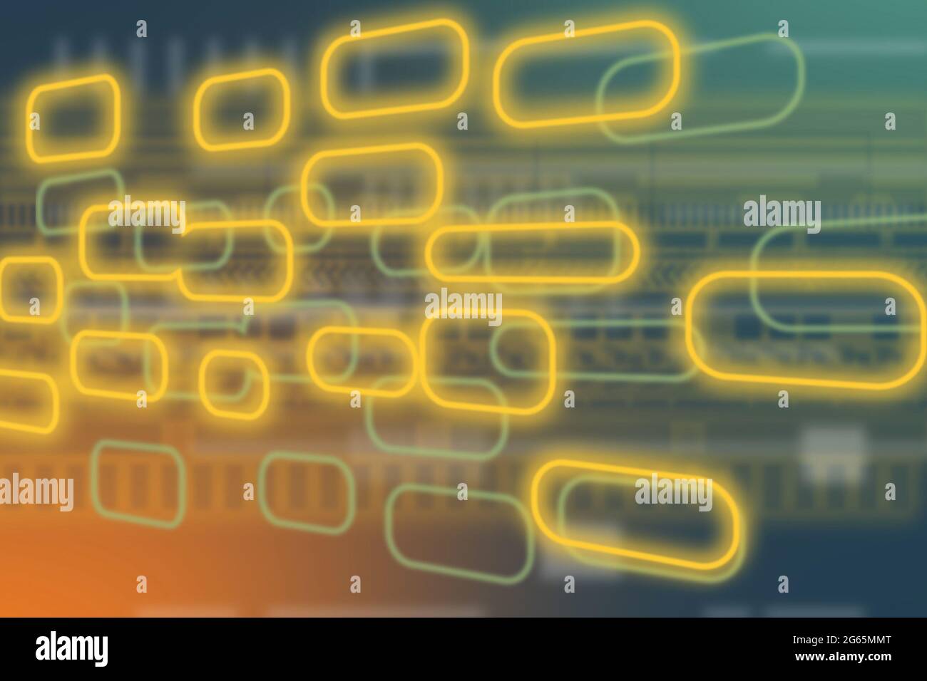 colorful tech buttons hologram on the wall background Stock Photo - Alamy