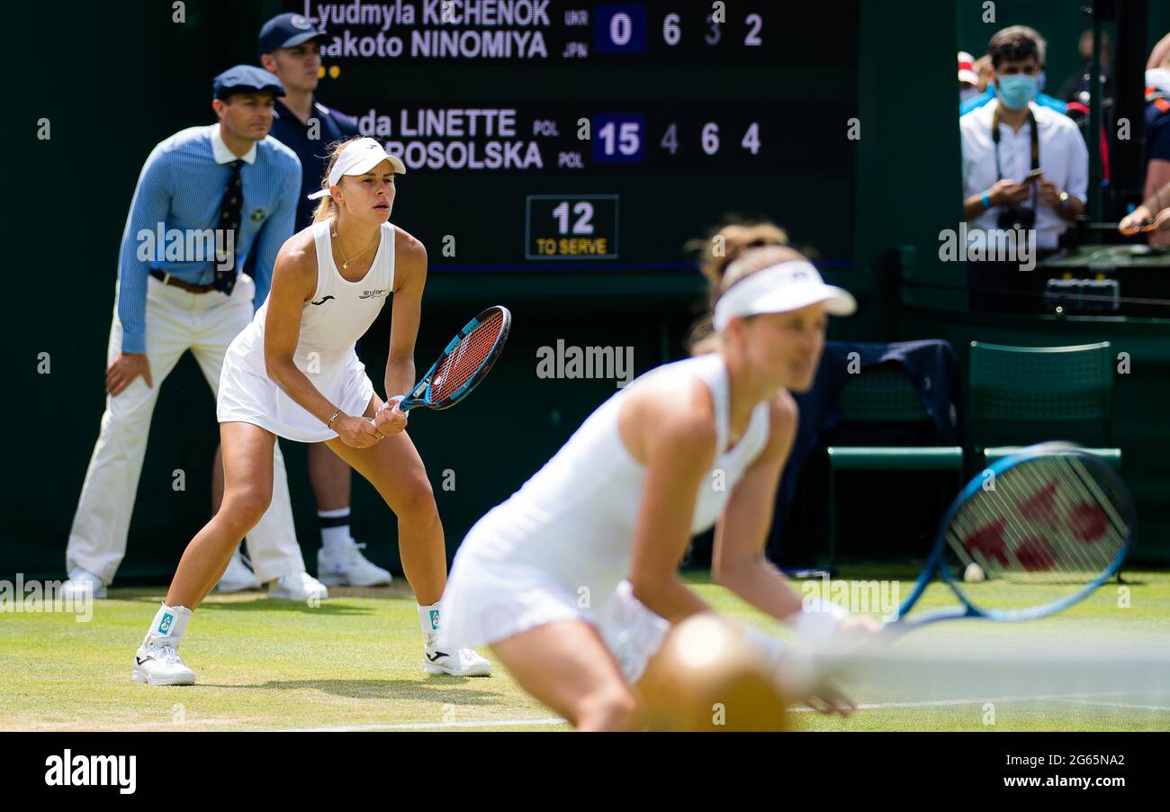 Magda linette wimbledon hi-res stock photography and images - Alamy