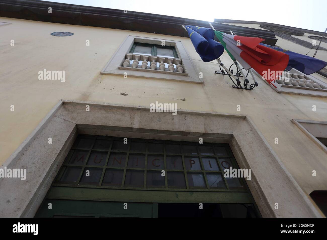 The town hall of the city. Teano, Italy, June 20, 2021 Stock Photo - Alamy