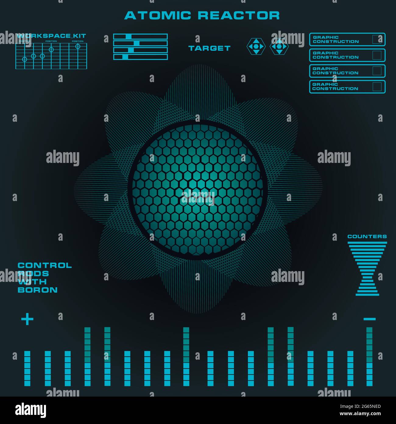 Touch screen meter Stock Vector Images - Alamy