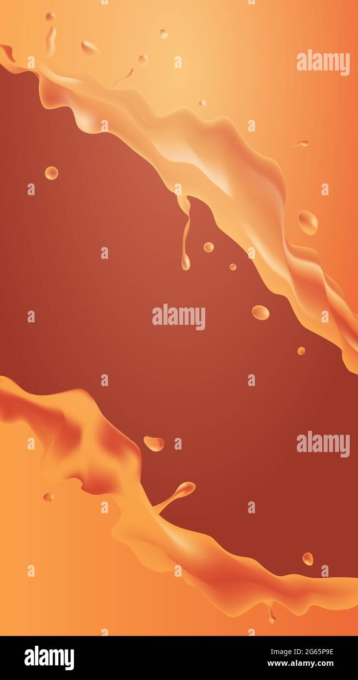 orange liquid splash realistic drops and splashes fruits juice ...