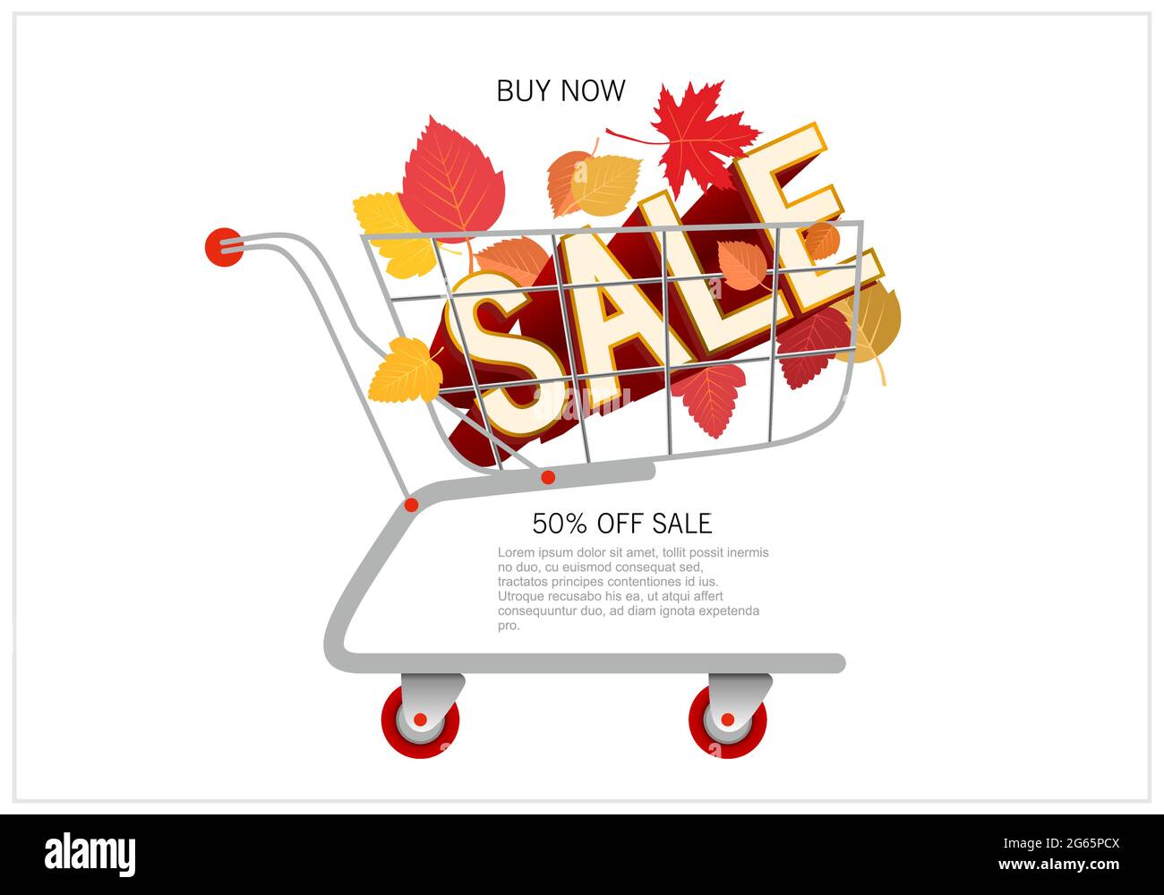 Autumn sale background template. Layouts for shopping sale or promo ...