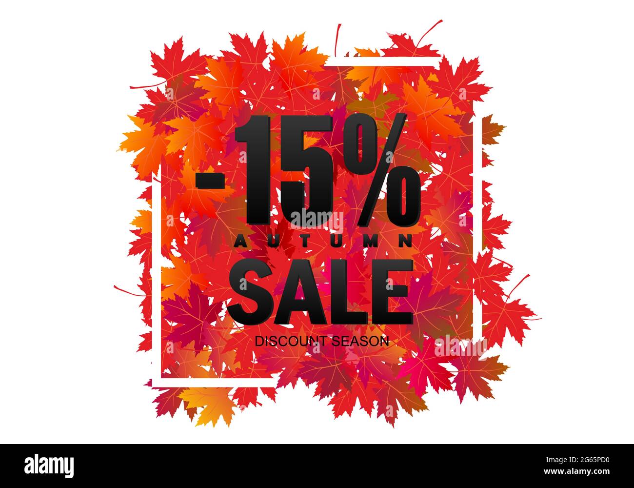 Autumn sale background template. Layouts for shopping sale or promo ...