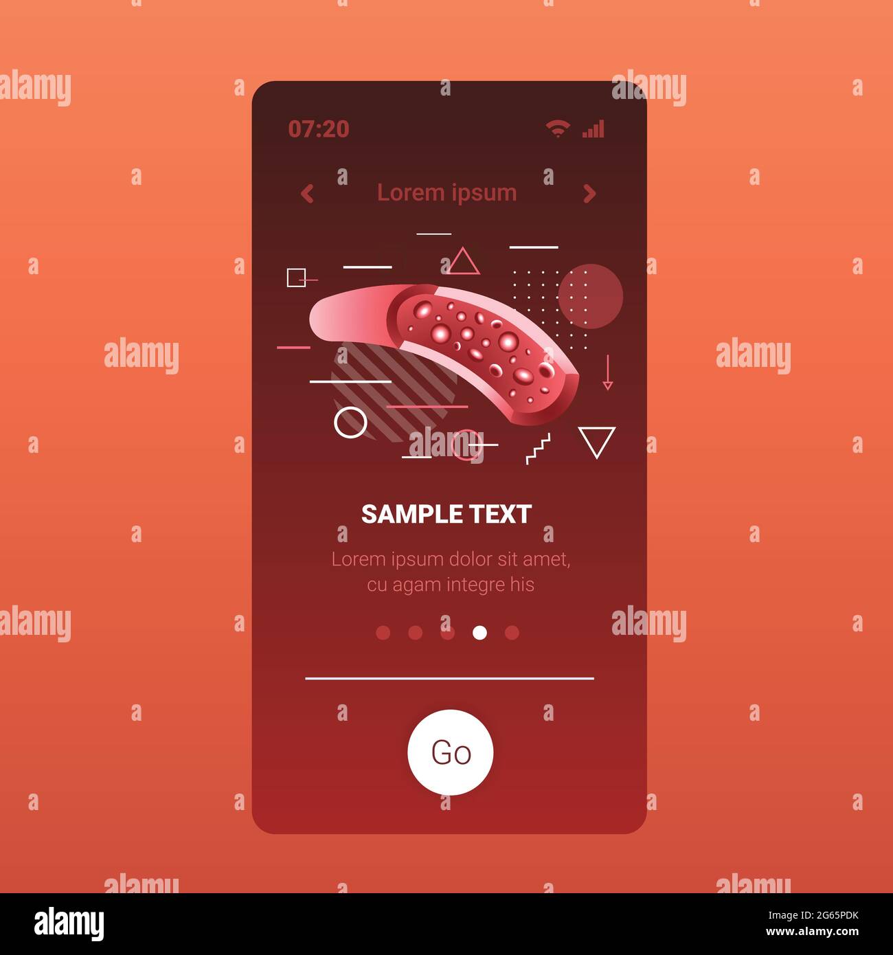 blood cells flowing through vein red artery human circulatory system ...