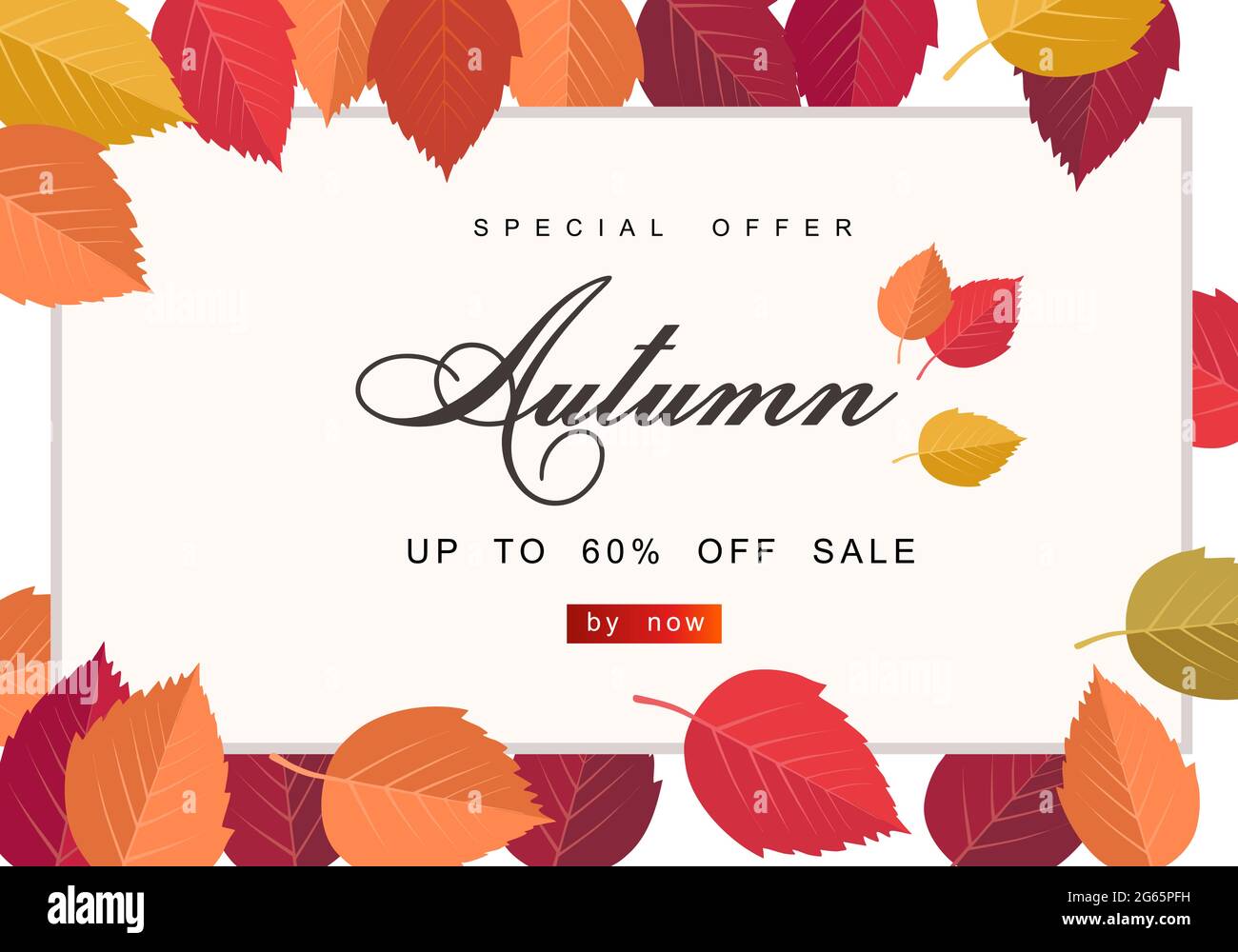 Autumn sale background template. Layouts for shopping sale or promo ...