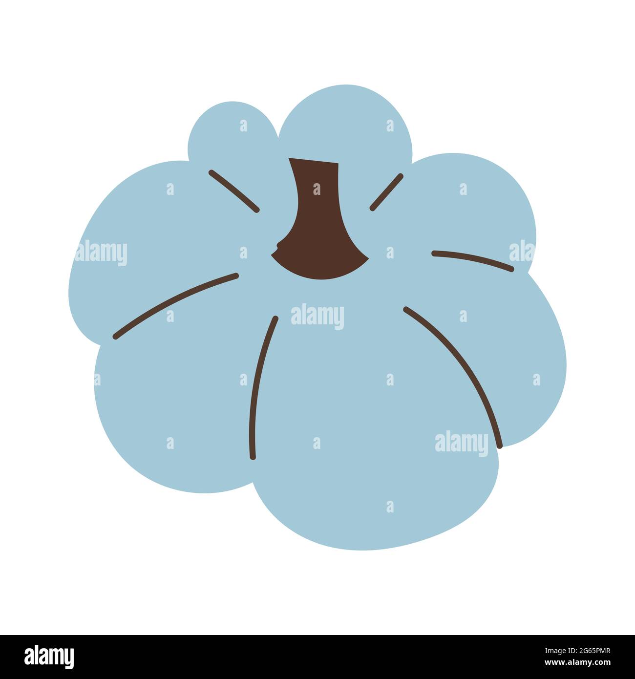 Flat Style Illustrated blue Pumpkin Fruit Icon Stock Vector Image & Art ...