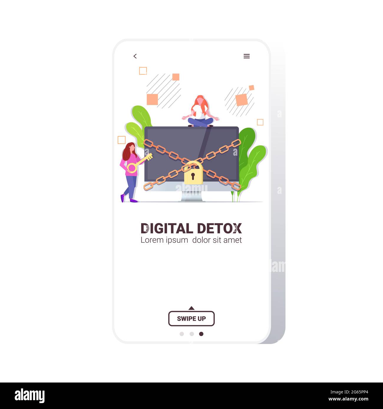 Person disconnected from computer Stock Vector Images - Alamy