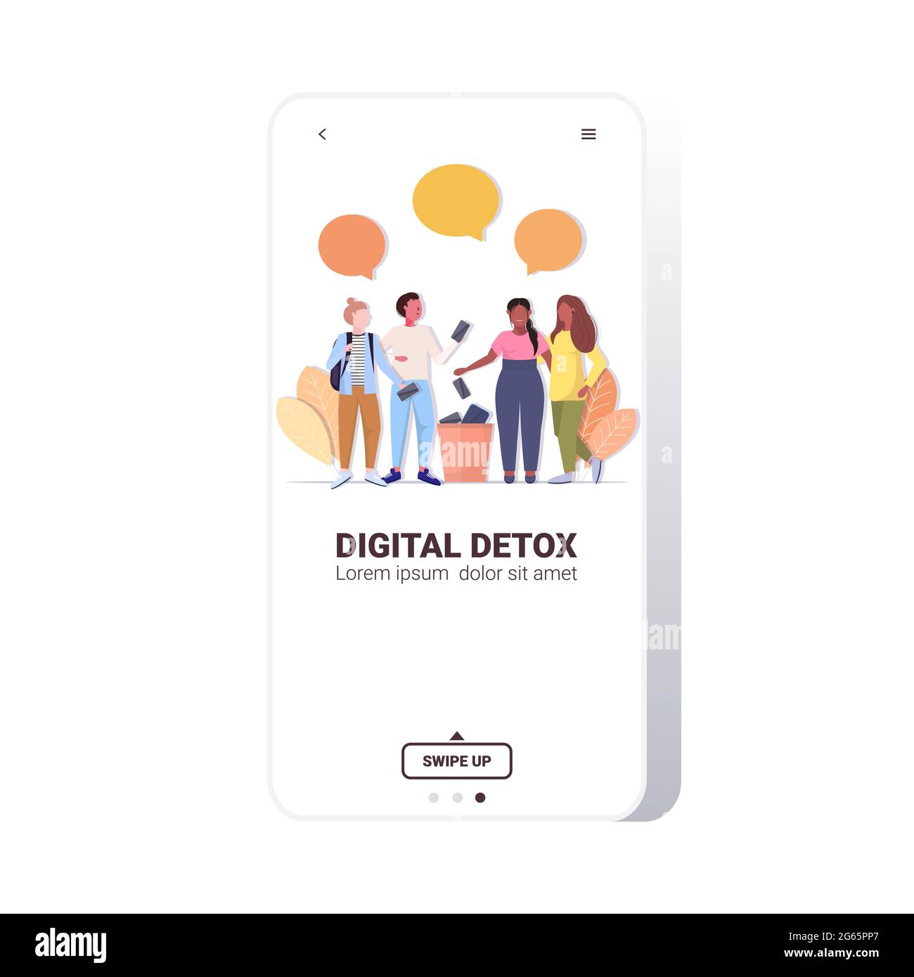 Throwing away technology Stock Vector Images - Alamy