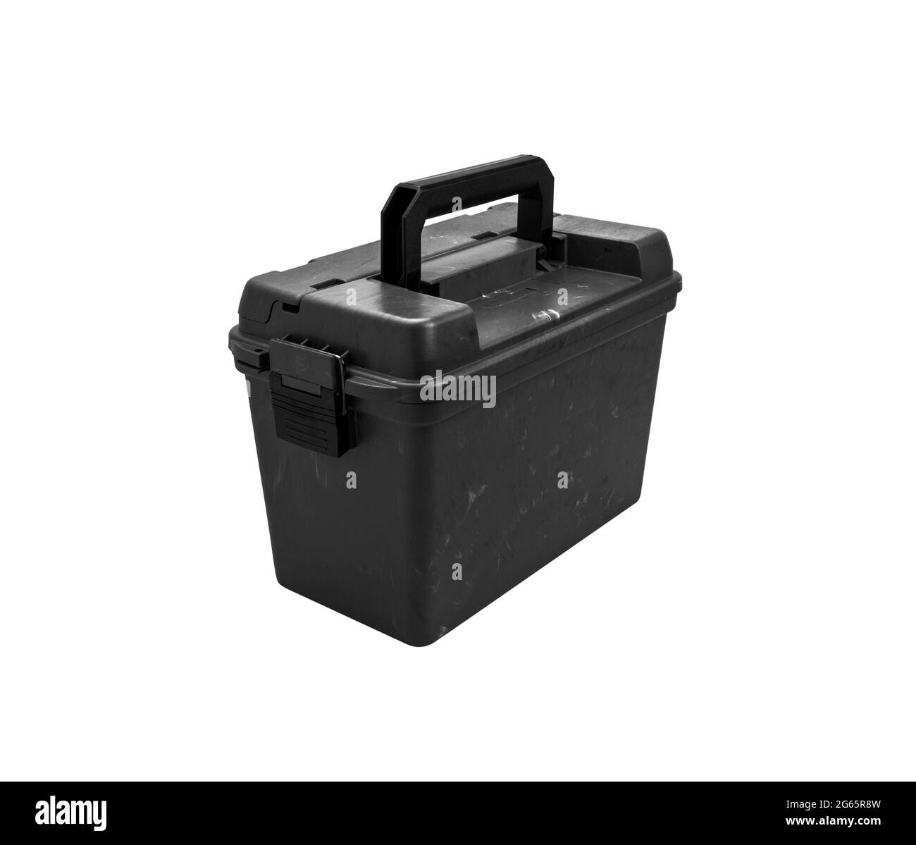 Plastic box with a handle and additional compartments for various small ...