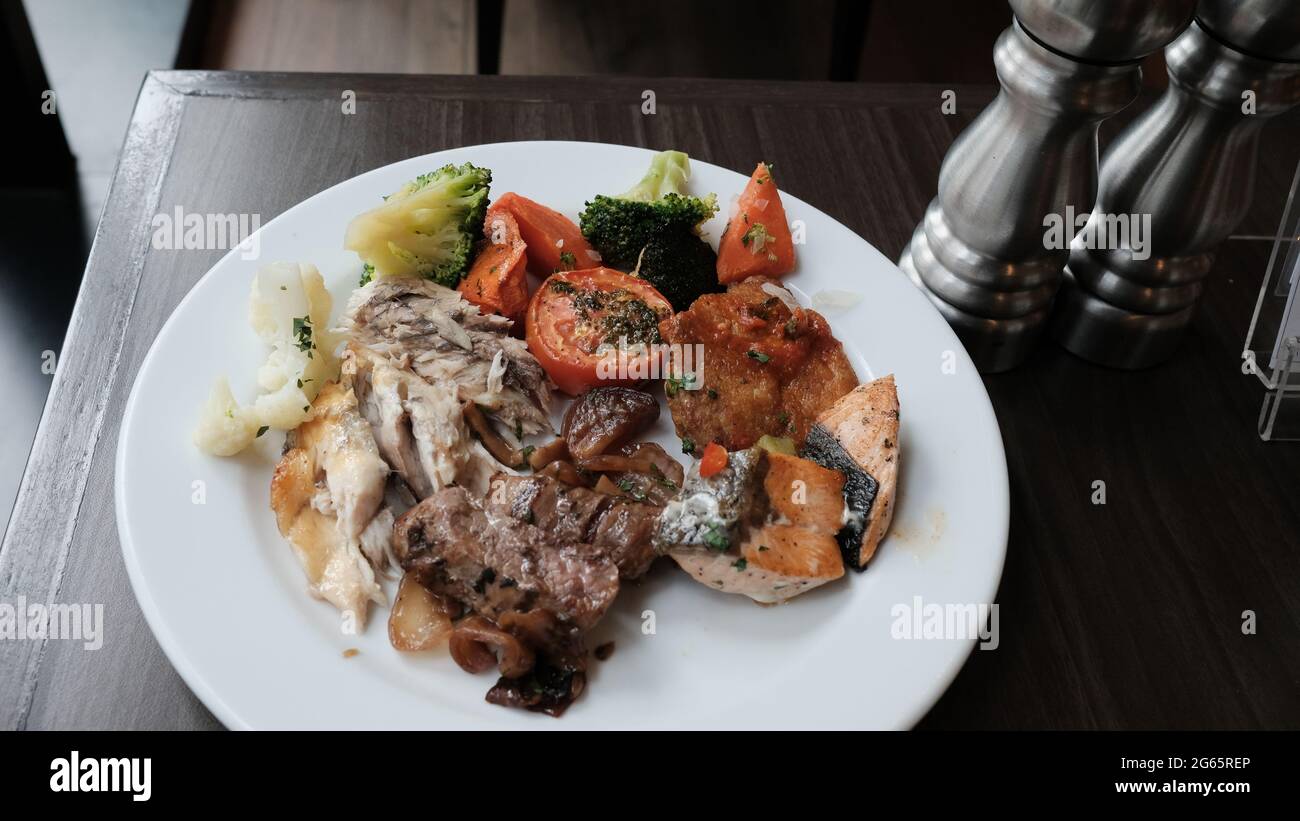 Fine Dining Buffet Gourmet Cuisine Bangkok Thailand Stock Photo - Alamy