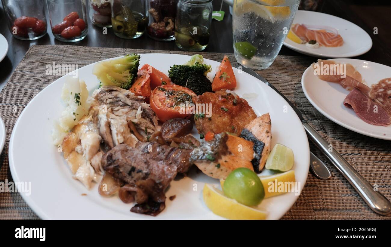 Fine Dining Buffet Gourmet Cuisine Bangkok Thailand Stock Photo - Alamy