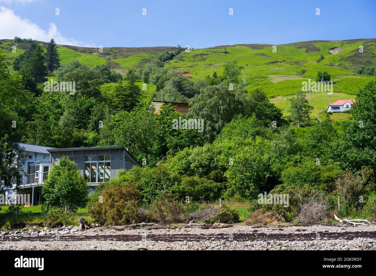 Letters area along Loch Broom, Letters, Highland Scotland, UK Stock ...