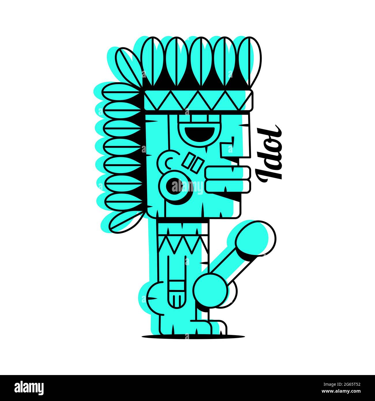 Hawaiian god statue hi-res stock photography and images - Alamy